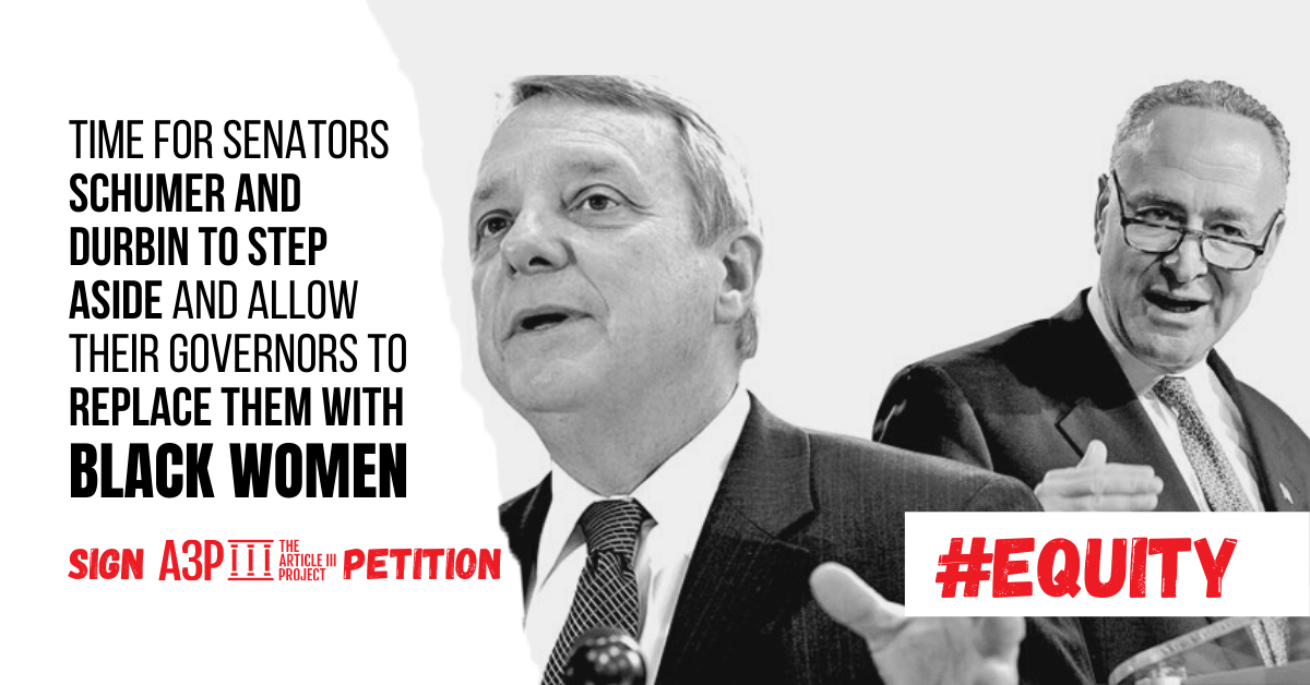 Article III Project Calls for Black Women to Replace Schumer, Durbin in ...